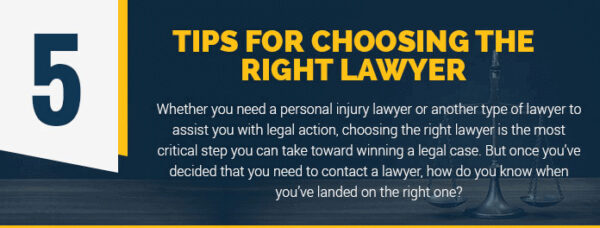 Infographic: 5 Tips For Choosing the Right Lawyer | Crowson Law Group